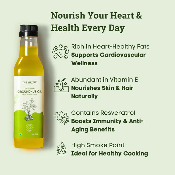 Cold Pressed Groundnut Oil – True Harvest